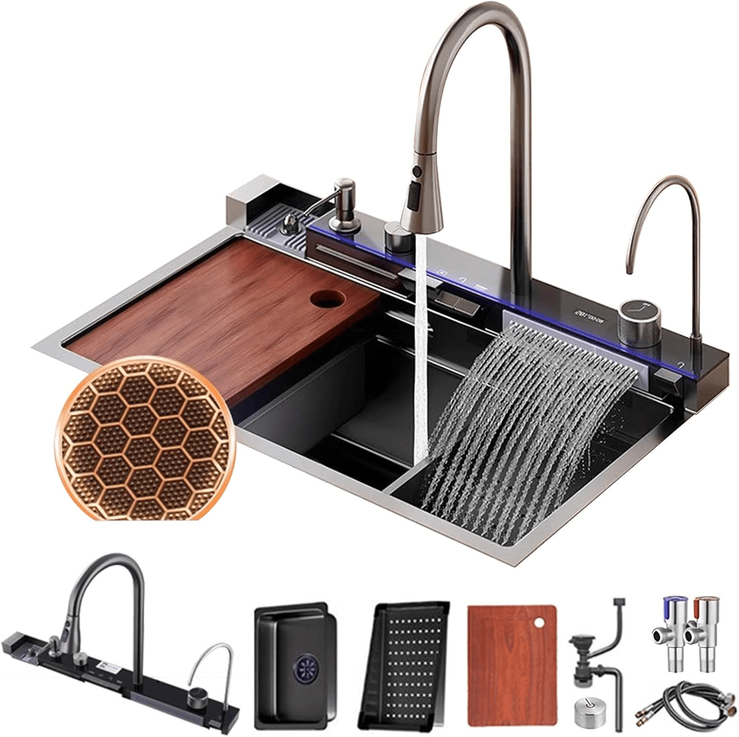 7 of the best Waterfall Kitchen Sinks (UK - 2025) - The 7 Lists